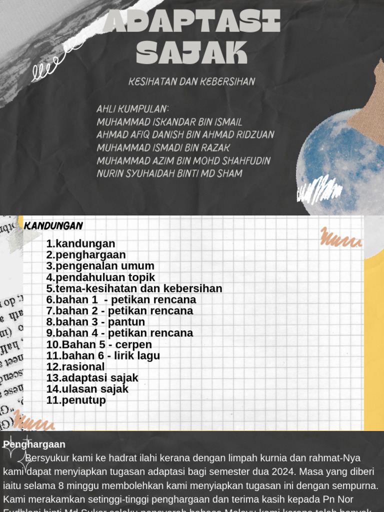 Pembentangan Adaptasi Sajak - 20240222 - 091320 - 0000 | PDF