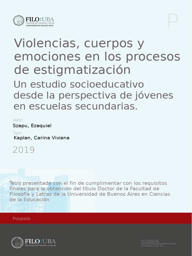 Estigmatización en Escuelas Secundarias | PDF | Sociología | Violencia