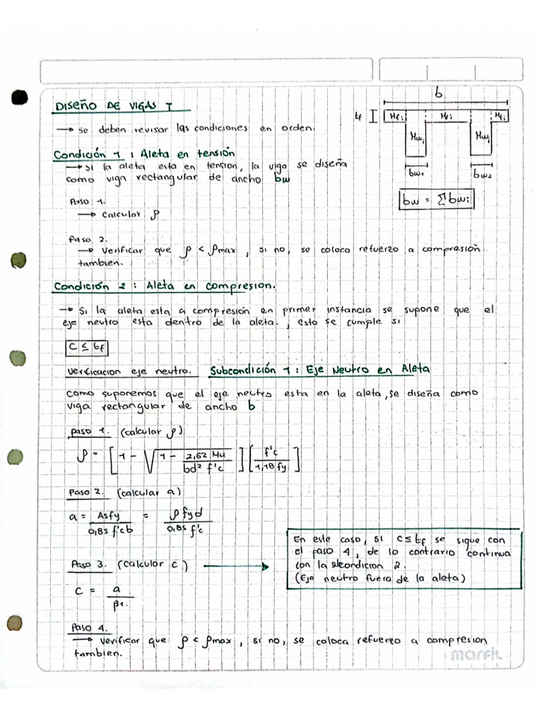 Diseño de Vigas T | PDF