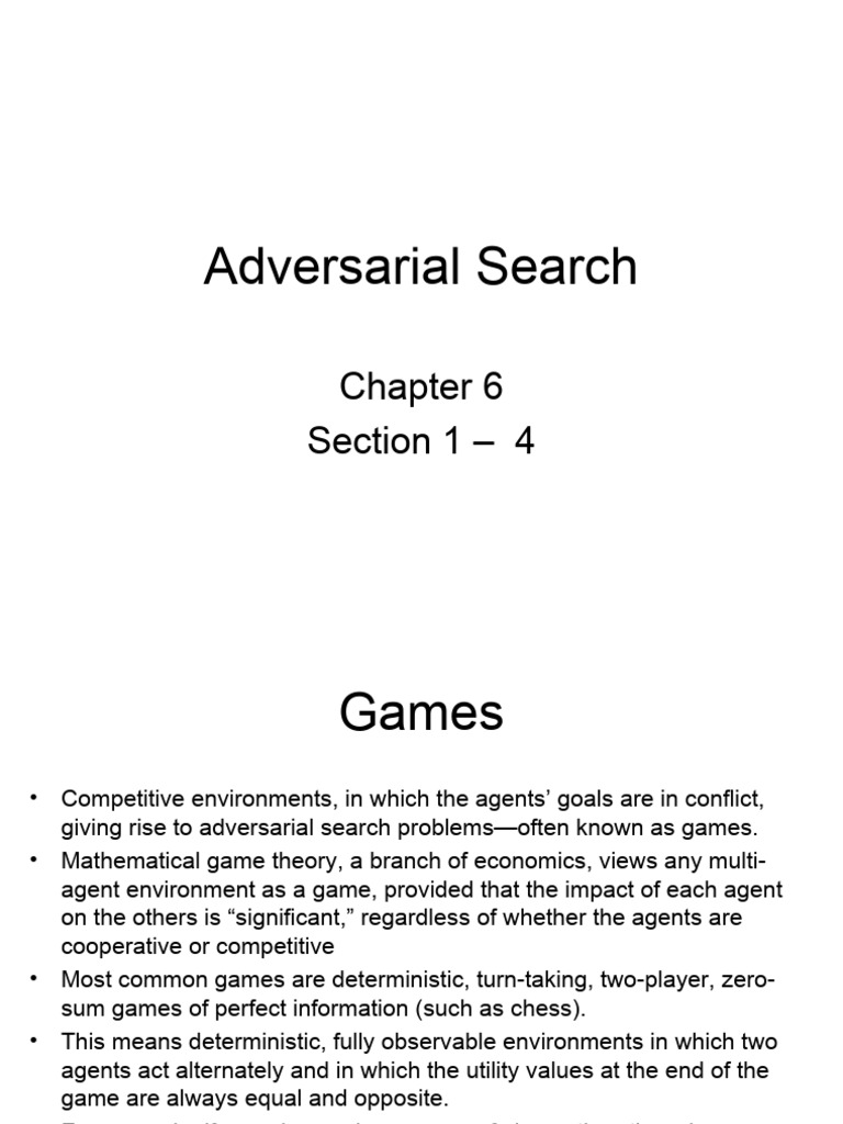 Adversarial Search (Minimax, Alfa-Beta Algorithm) | PDF | Applied Mathematics | Algorithms And ...