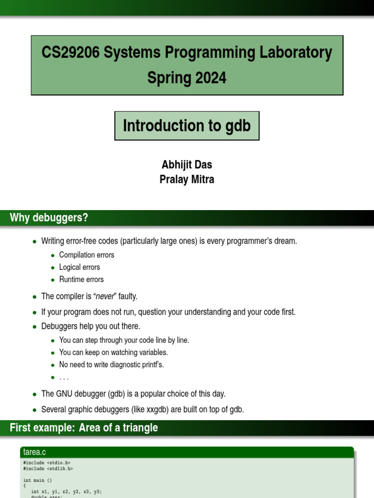 Gdb Pdf Computer Science Software Development