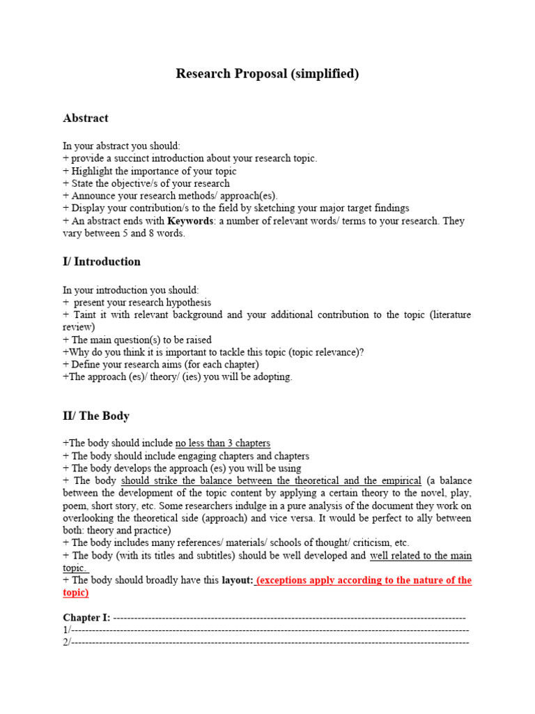 Research Proposal Structure Guide | PDF | Theory | Citation