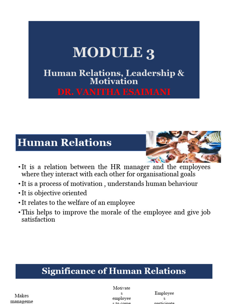 Module 3 HRM | PDF | Leadership | Transformational Leadership