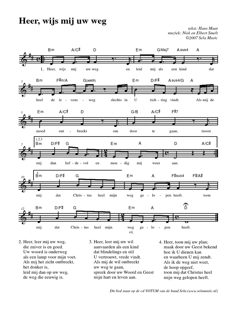 Sela - Heer, Wijs Mij Uw Weg | PDF