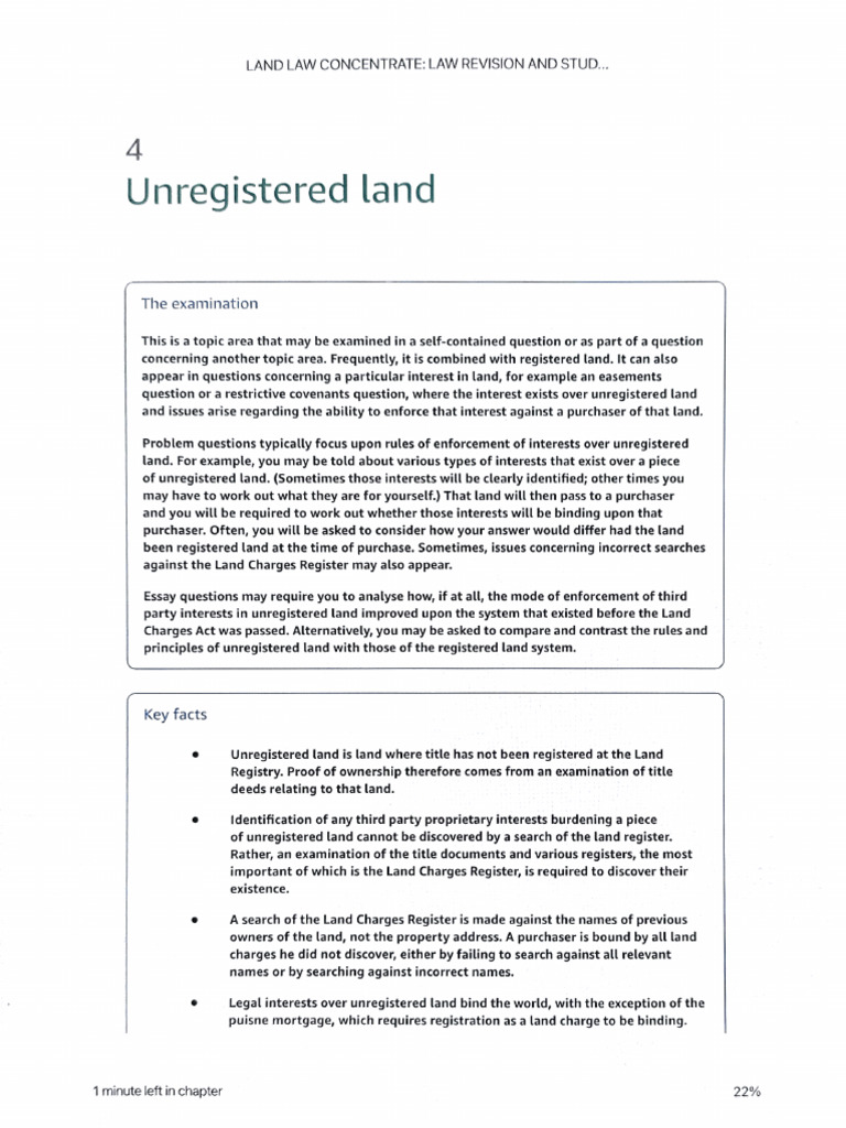 Unregistered Land | PDF