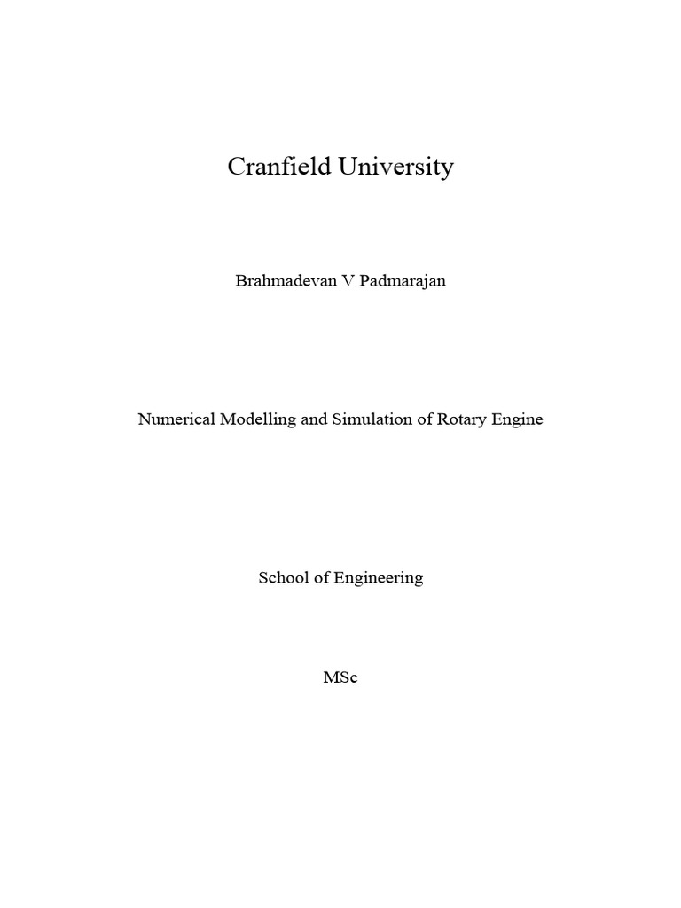 Numerical Modelling Simulation of Rotary | PDF | Valve | Computational ...