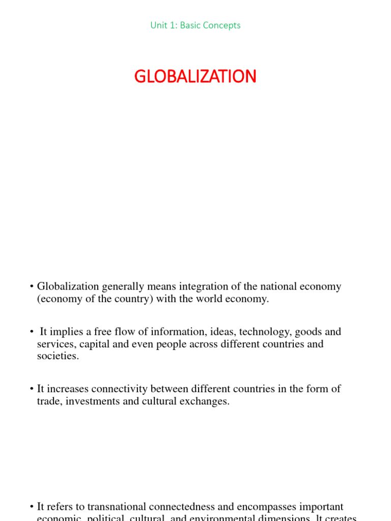 Globalization 1 | PDF | Globalization | Economies