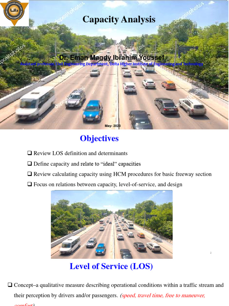 Capacity | PDF | Lane | Road Infrastructure