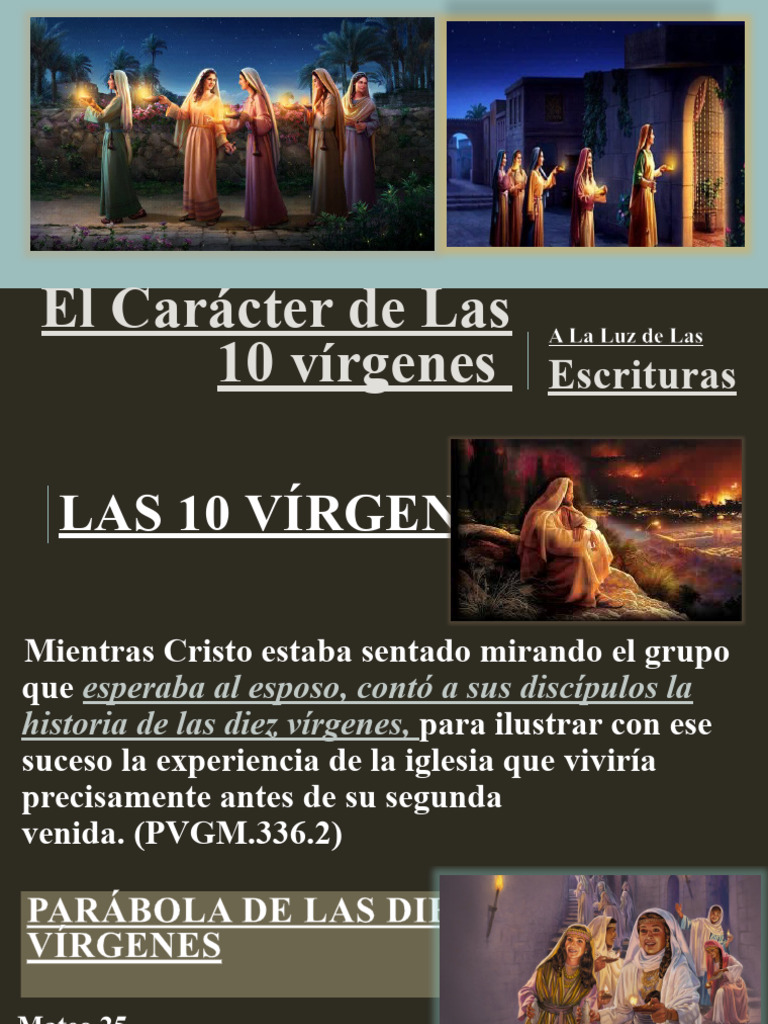Características de las 10 vírgenes | PDF | Jesús | Cristo (título)