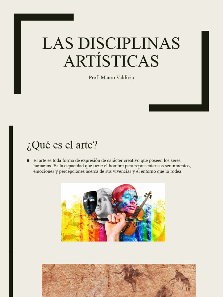 Disciplinas Artísticas del Arte | PDF | Educación en artes liberales ...