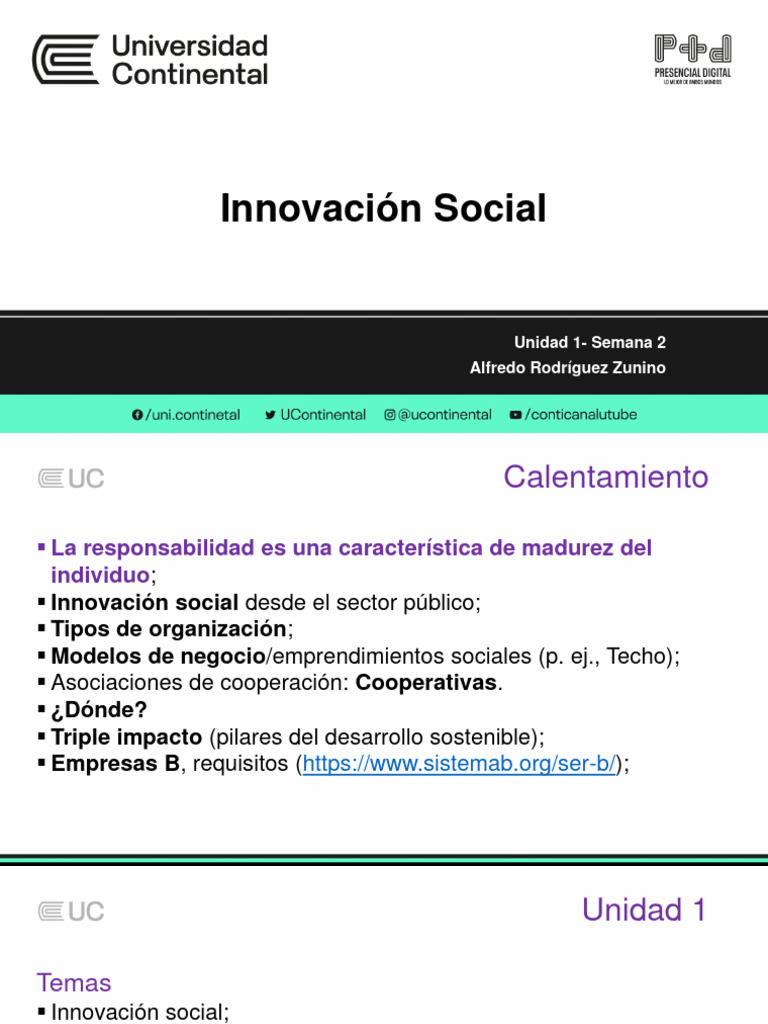 Clase 2 Semana 2 Unidad 1 | PDF | Iniciativa empresarial | Innovación