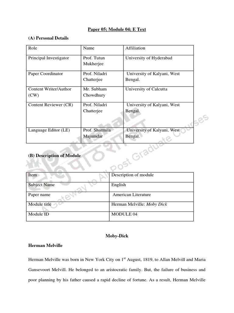 Moby | PDF | Moby Dick | Captain Ahab