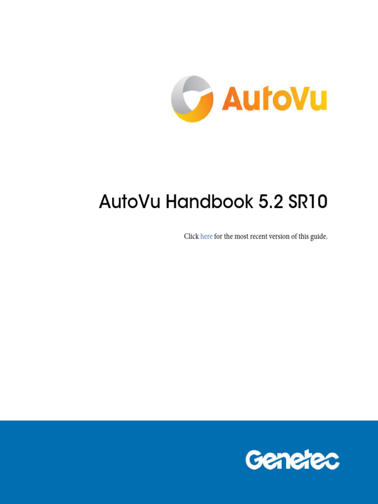 En - Autovu Handbook 5.2 SR10 | PDF | System Software | Computing