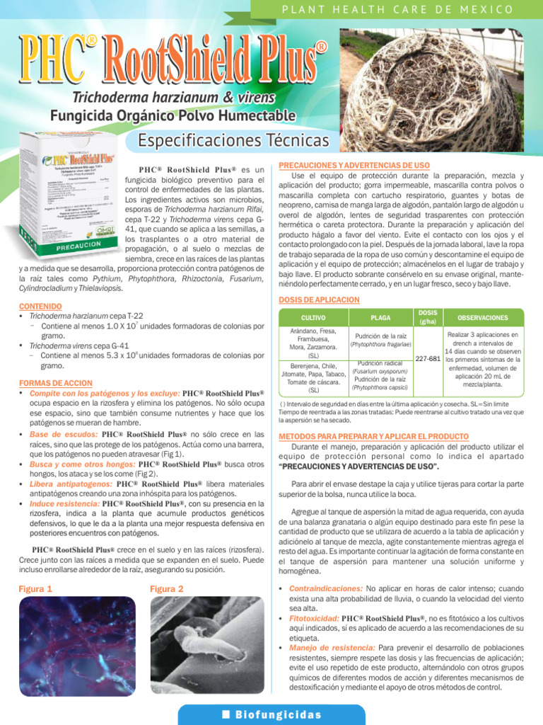 PHC Root Shield Ficha Tecnica | PDF | Agua | Suelo