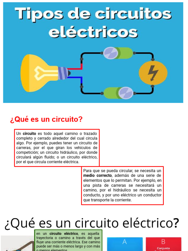 Tipos de Circuitos | PDF | Corriente eléctrica | Red eléctrica