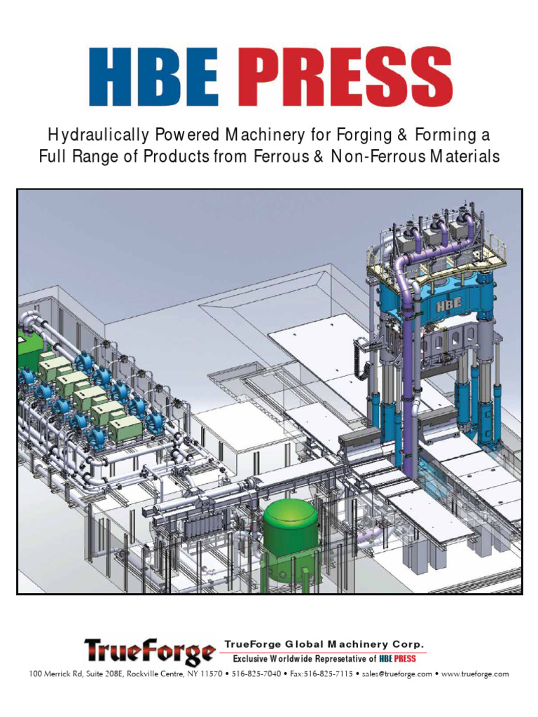 Hydraulic Press | PDF | Forging | Secondary Sector Of The Economy