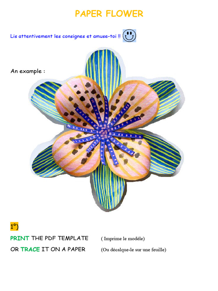 Create A Paper Flower | PDF