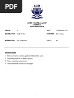 Grade 6 NST Term 4 Revision 2 | PDF | Planets | Moon