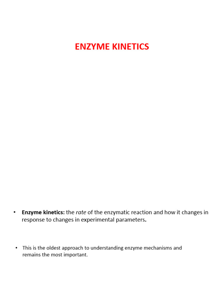 Lecture On Enzymes | Download Free PDF | Enzyme Kinetics | Enzyme
