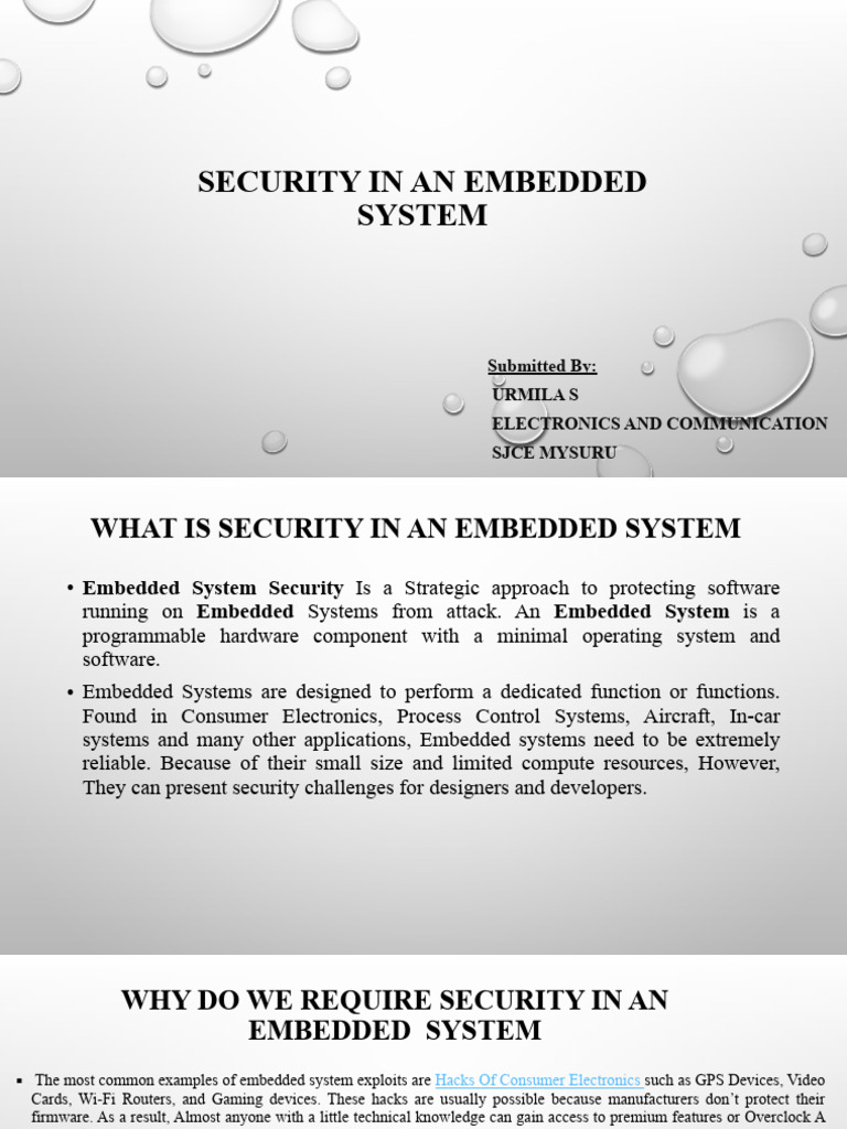 Embedded System Security Guide | PDF | Embedded System | Security