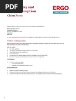 Travel Guard Insurance Claim Form | PDF | Insurance | Baggage