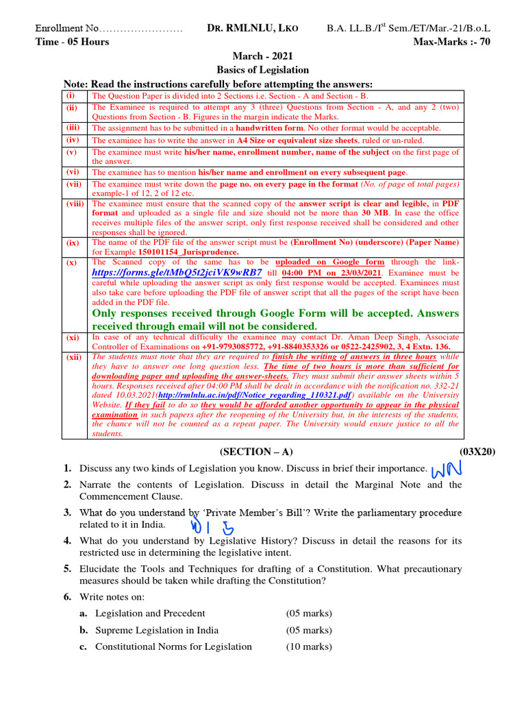Semester 1 Exam | Download Free PDF | Bill (Law) | Government