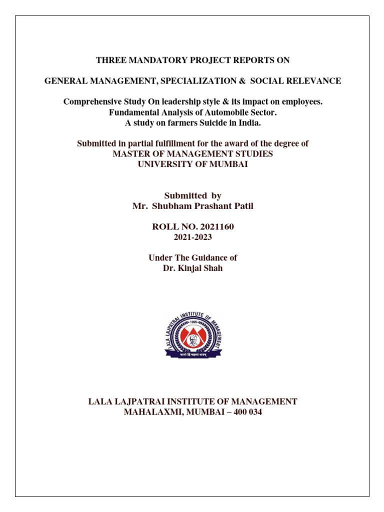 Final Project Sem4 | PDF | Leadership | Job Satisfaction