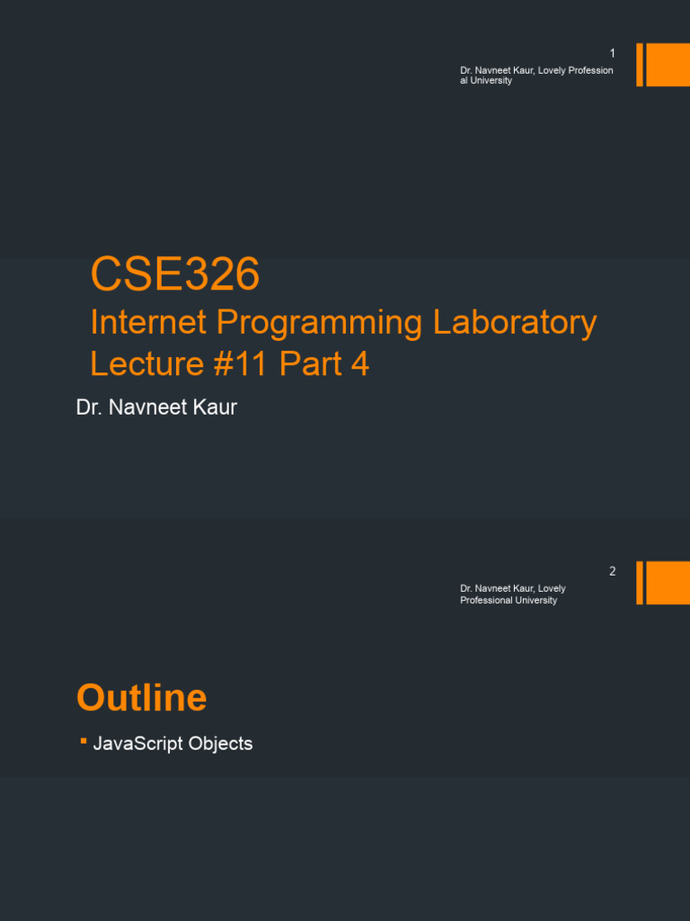 CSE326 Lec11 Part4 | PDF | Object (Computer Science) | Java Script