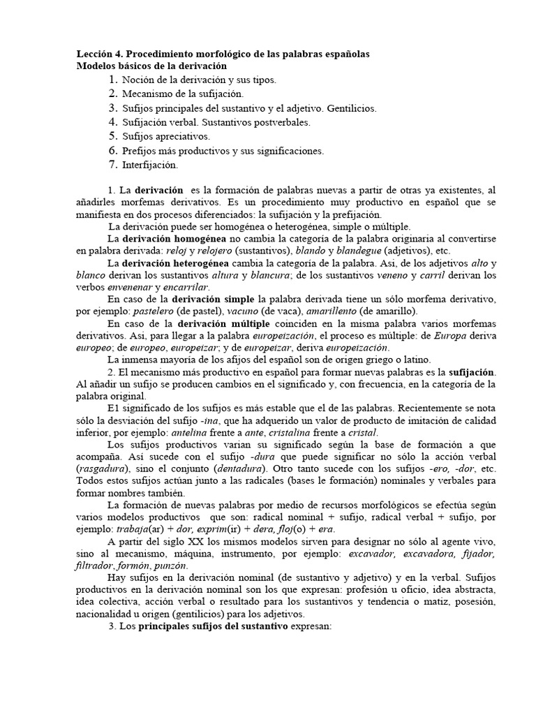 Lección 4 | PDF | Sustantivo | Palabra
