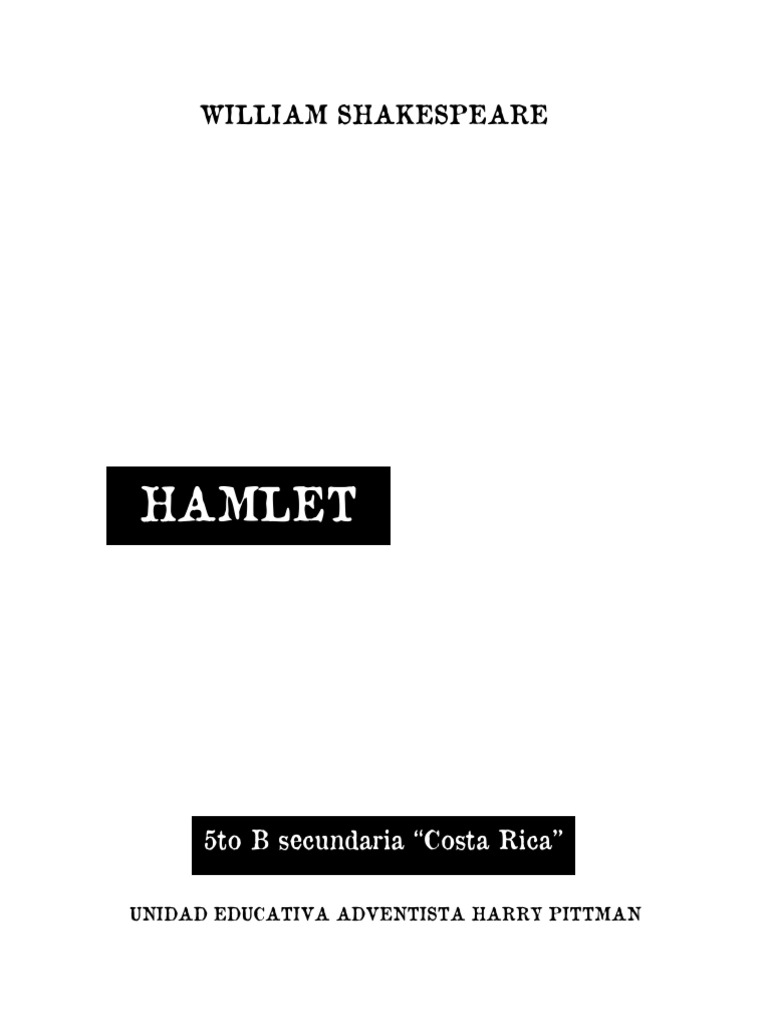 Hamlet 2.0 | PDF | Aldea | Tragedias de Shakespeare