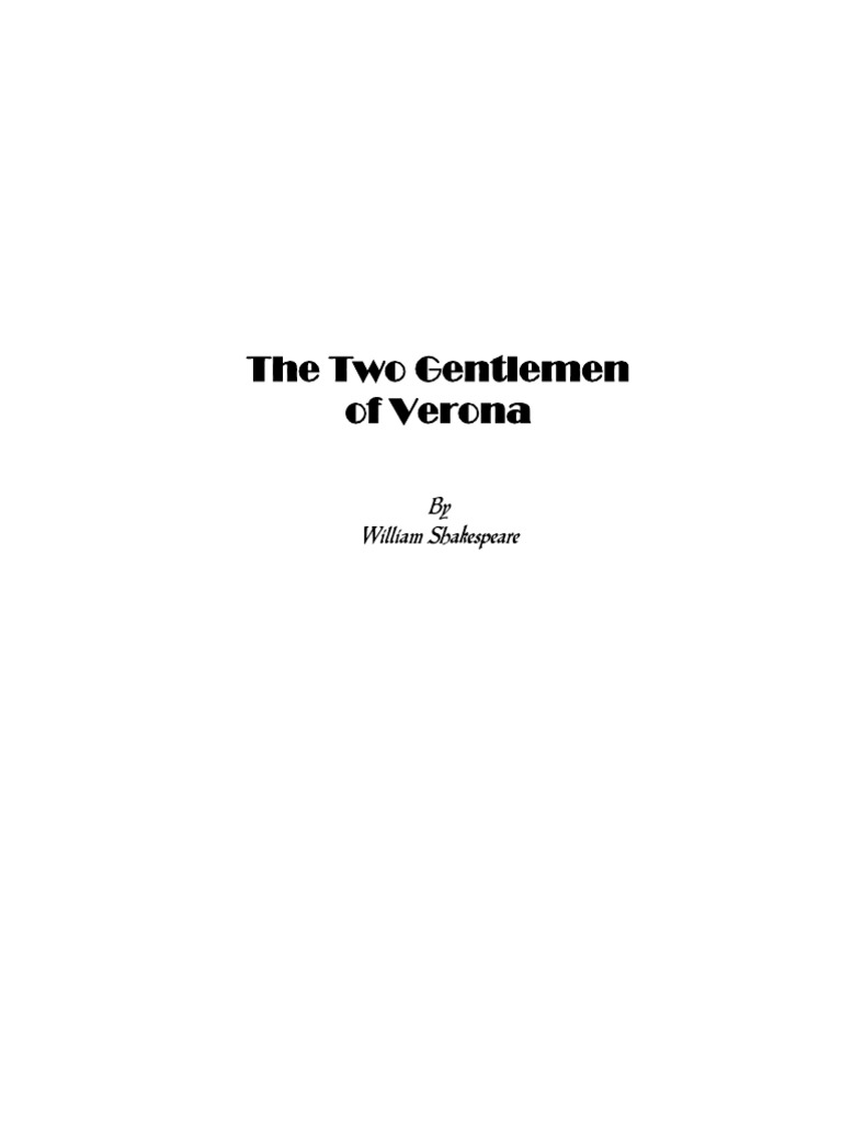 KSC 2023 TwoGentlementOfVerona ActingScript v4 | PDF | The Two Gentlemen Of Verona