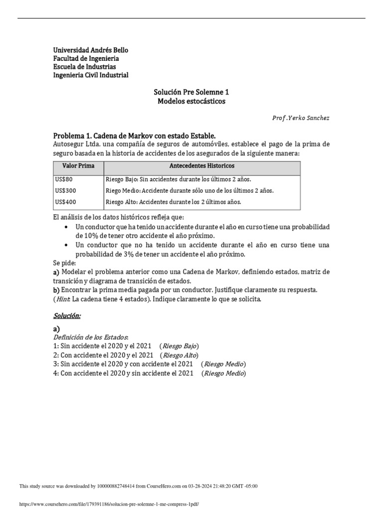Solucion Pre Solemne 1 Me Compress 1 1 PDF | PDF | Distribución de ...