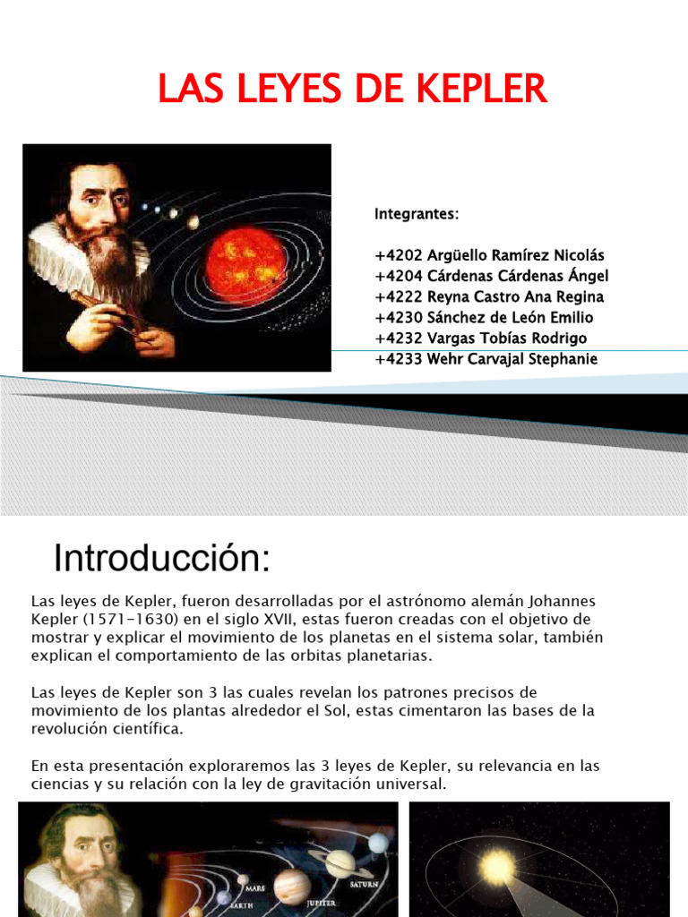 Las Leyes de Kepler | PDF | Orbita | Gravedad