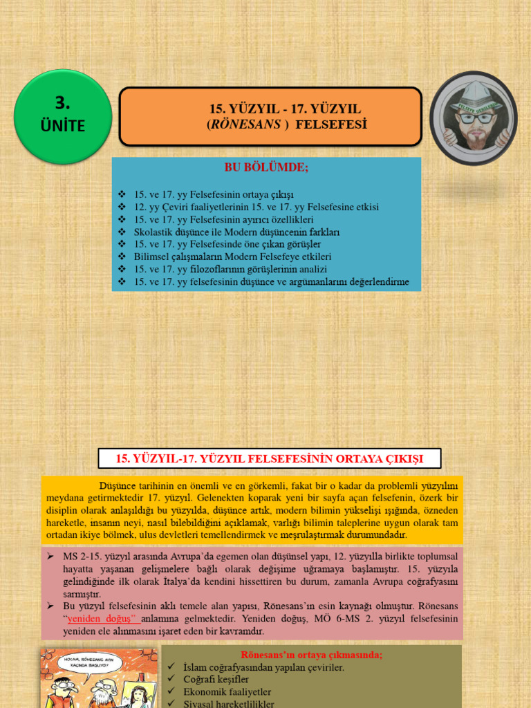 Sınıf Felsefe 3. Ünite | PDF