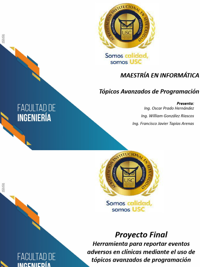 Topicos Avanzados de Programacion (Proyecto Final) | PDF | Seguridad del paciente | Usabilidad