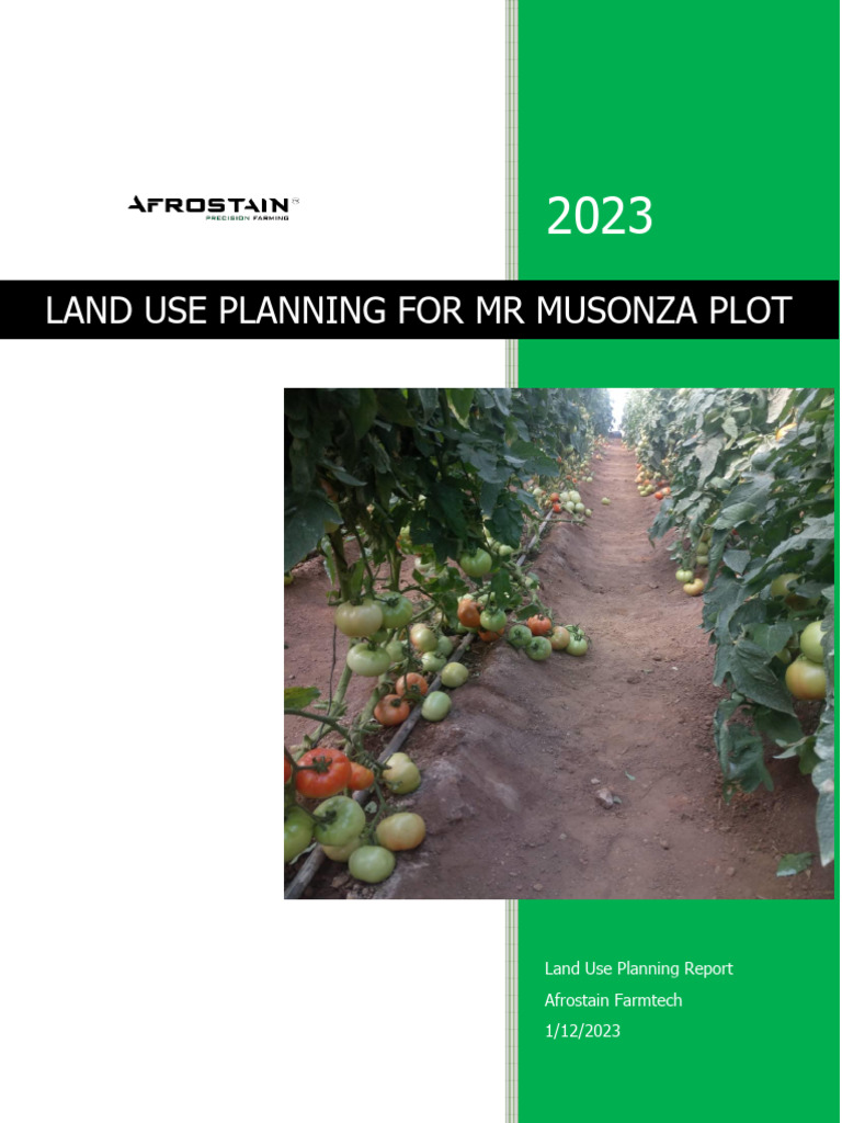 Land Use Plan For MUSONZA Plot | PDF | Agriculture | Animal Feed
