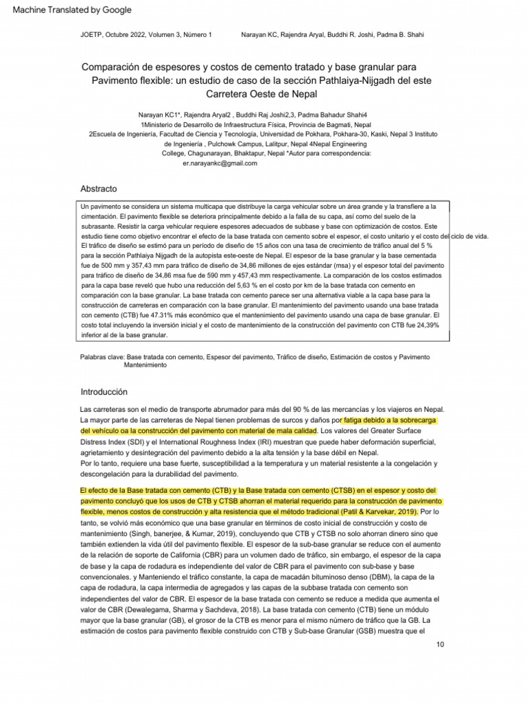 Thickness and Cost Comparison of Cement Treated and Granular Base For ...