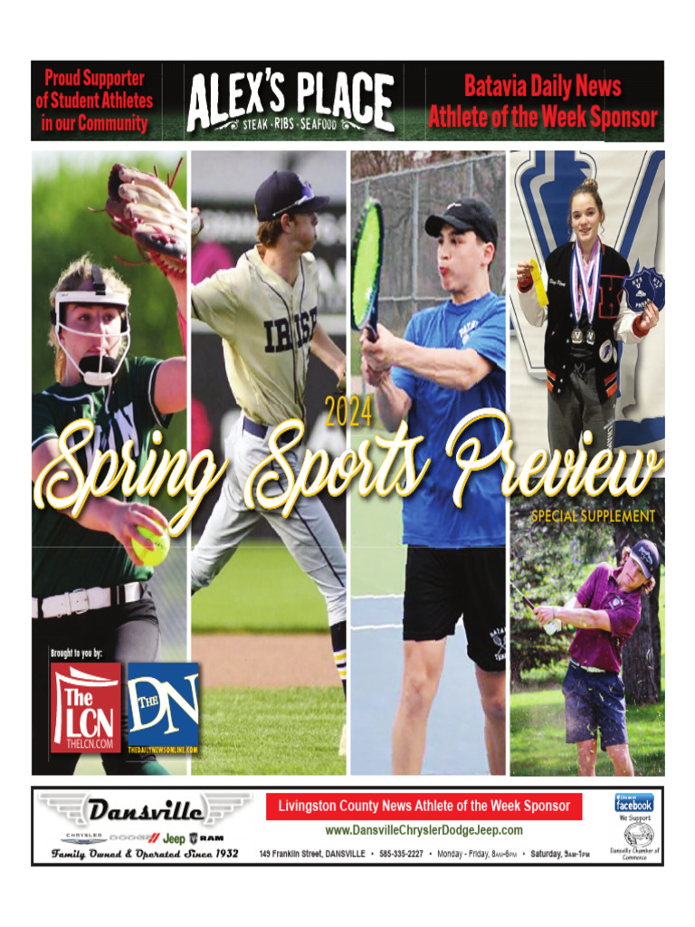 Spring Sports Preview (March 2024) | PDF | Softball | Pitcher