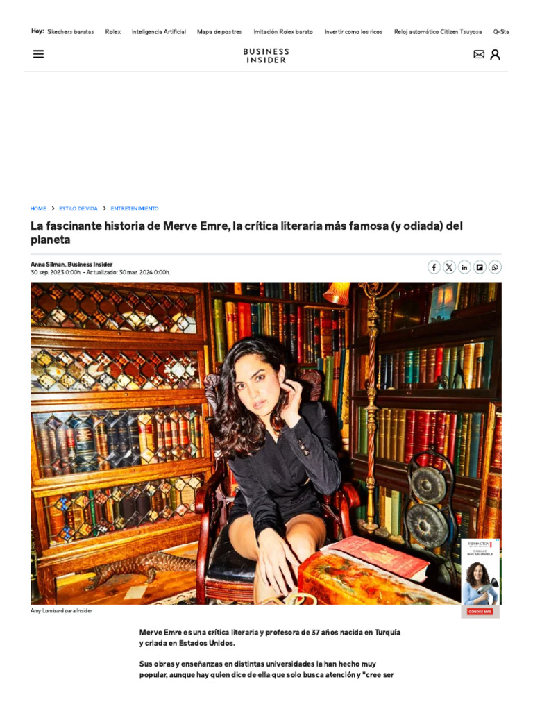 Quién Es Merve Emre, La Crítica Literaria Más Querida y Odiada Del ...