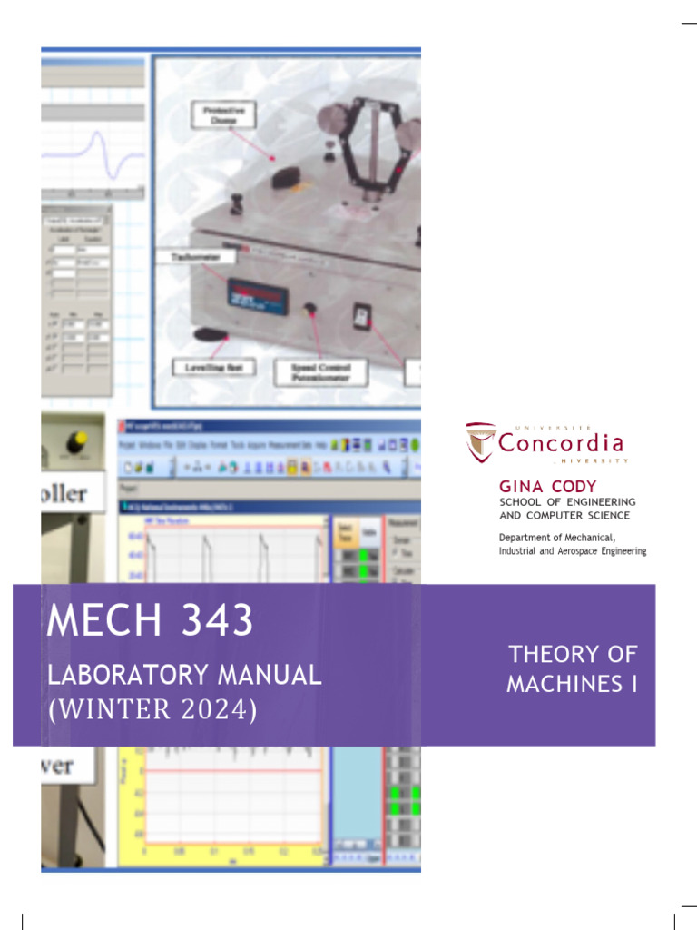 Manuel de laboratoire MECH 343 2024 | PDF