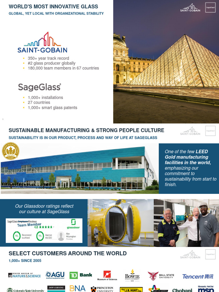 SageGlass Pitchbook | PDF | Oled