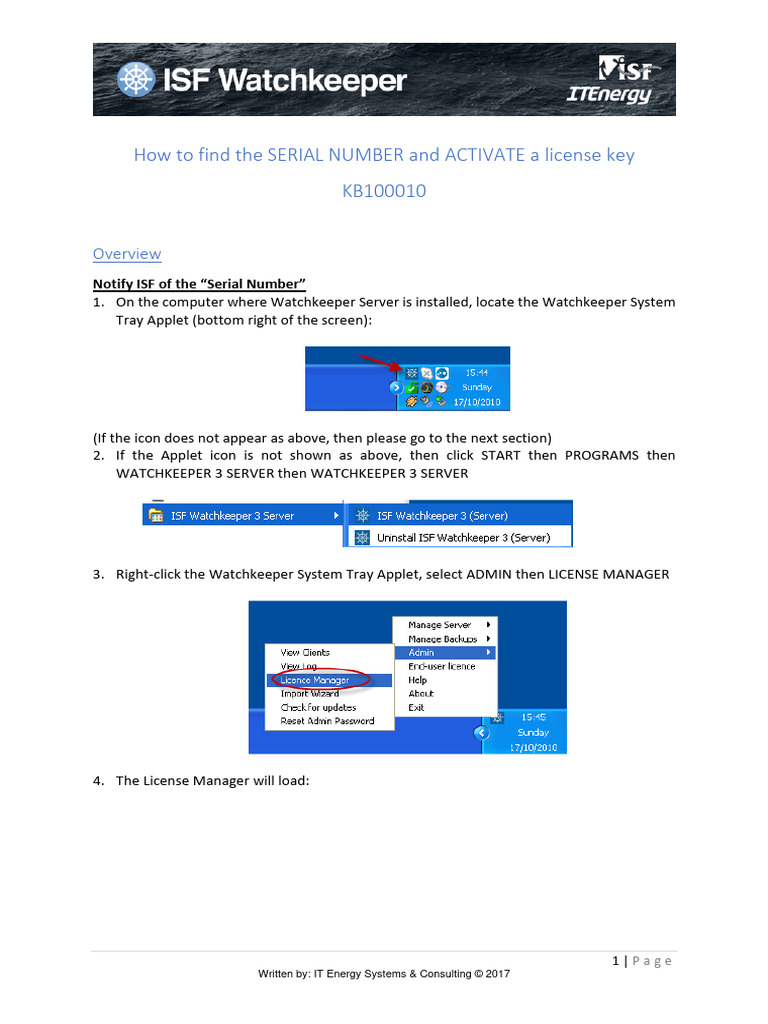Activate Watchkeeper License Guide | PDF