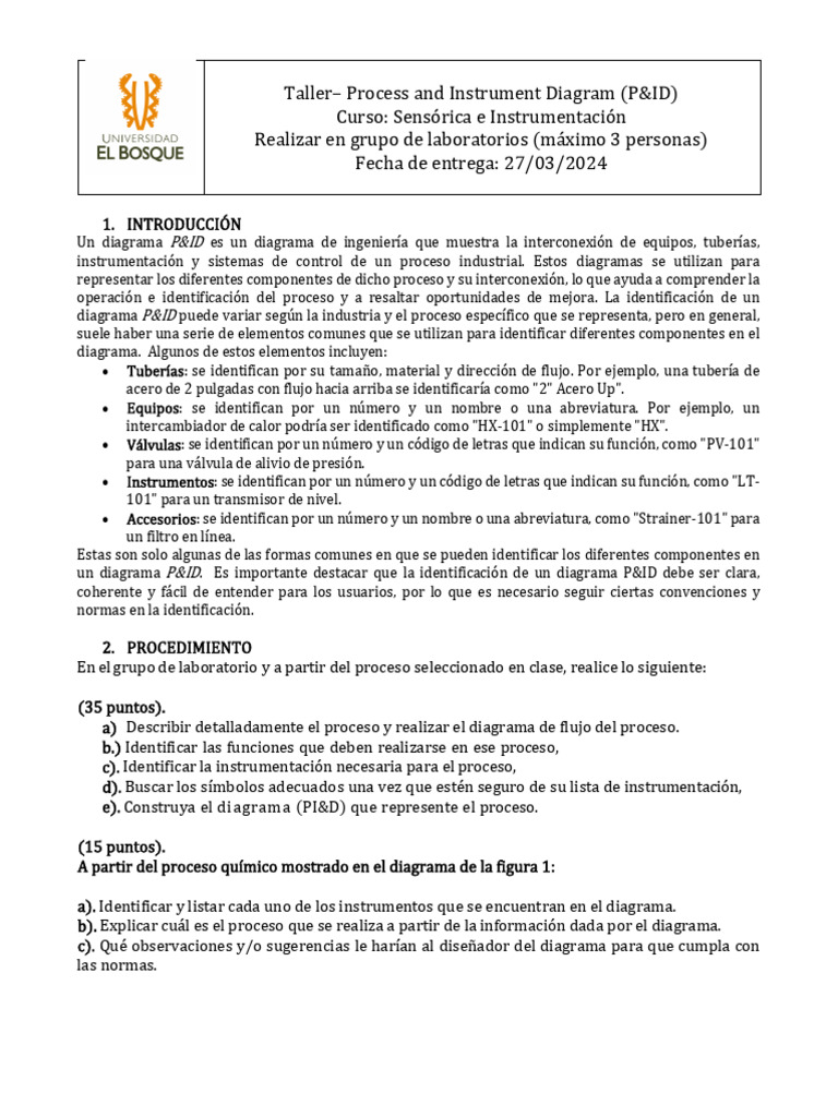 Taller - Diagrama DTI P&ID | PDF | Software | Informática