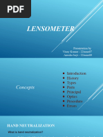Lensometry Manual for Optical Measurements | PDF | Optics | Light