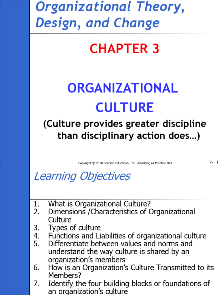 Chapter 3 Organizational Culture | Download Free PDF | Organizational Culture | Employment