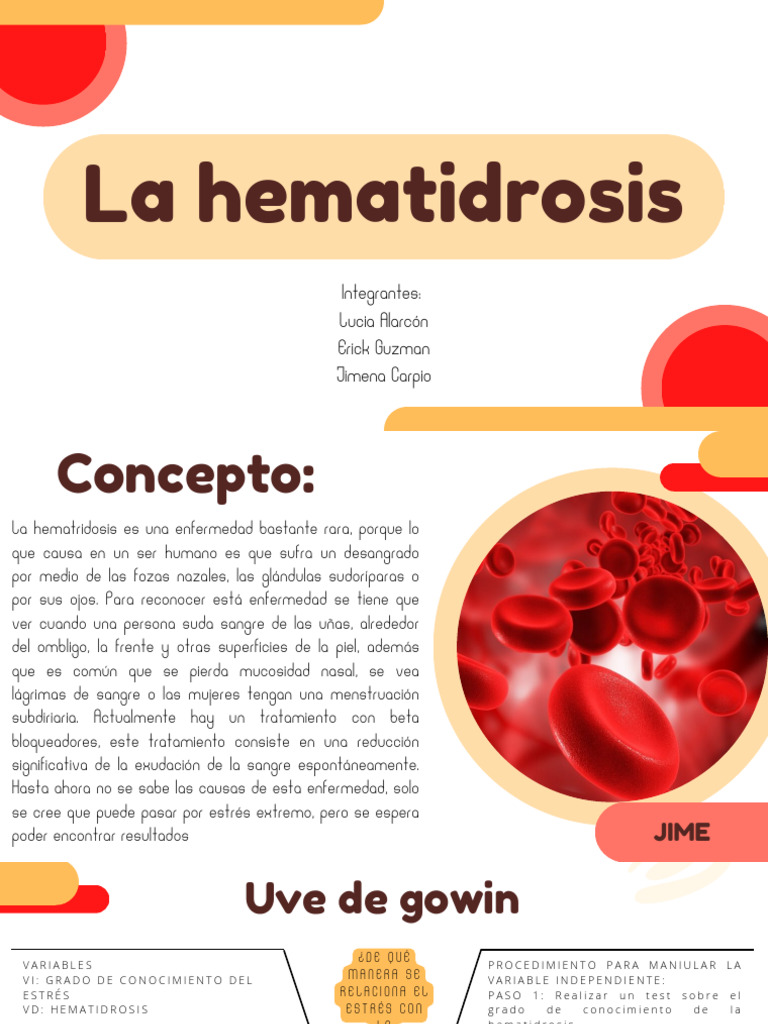 La Hematidrosis | PDF | Ciencias del comportamiento | Sicología