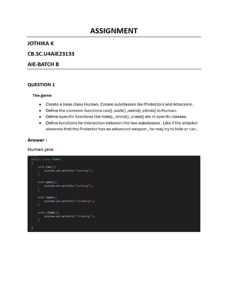 Java Classes for AI Assignment | PDF