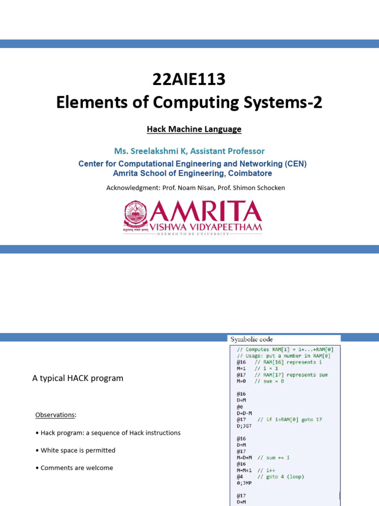 ) Machine Language Part 2 | PDF | Information Technology | Computer ...