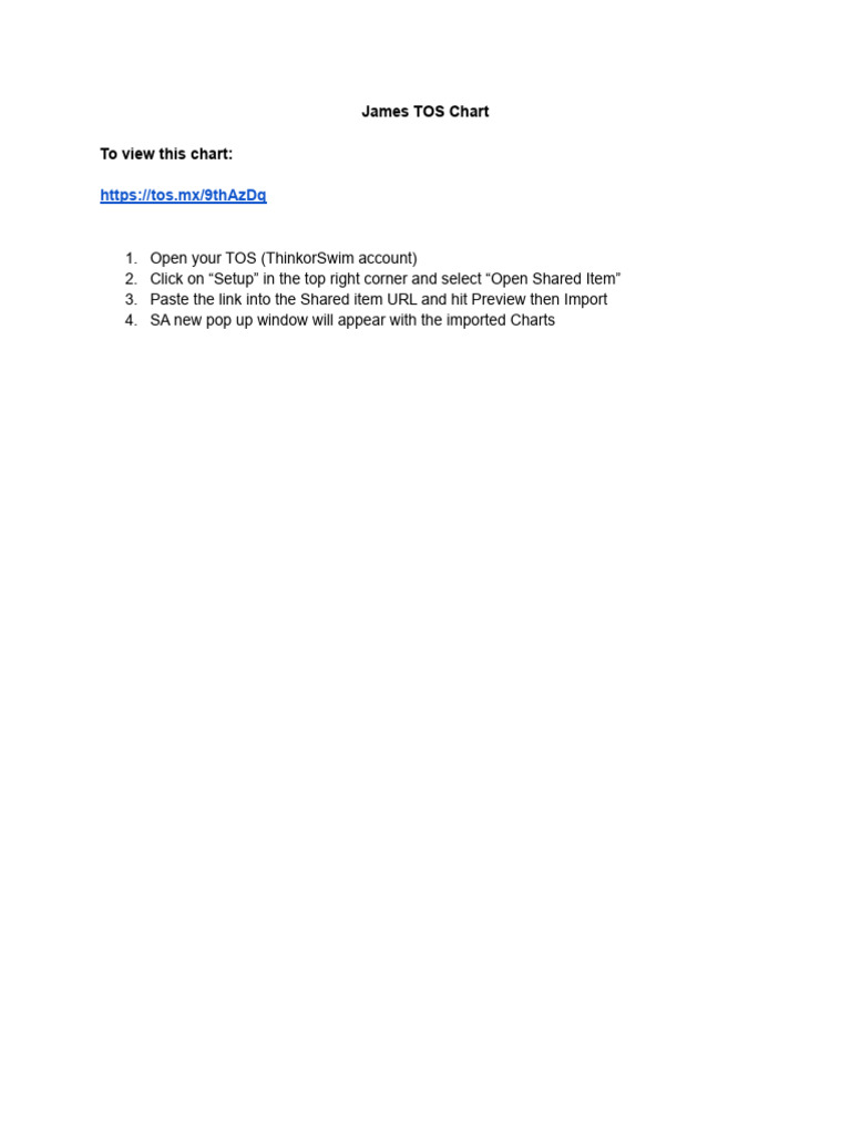 James TOS Chart | PDF