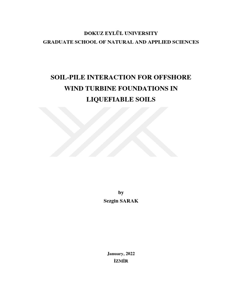 Soil-Pile Interaction For Offshore Wind Turbine Foundations in ...
